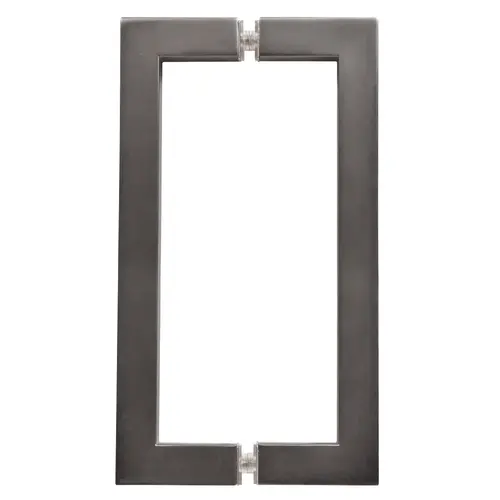 CRL SQ8X8MGM Matte Gun Metal 8" x 8" SQ Series Square Tubing Back-to ...