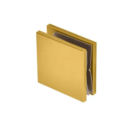 CRL SCU4MG Modern Gold Square Style Hole-in-Glass Fixed Panel U-Clamp ...