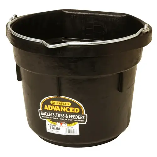 Miller DF12FB Little Giant 12 Quart Rubber Flat Back Bucket Buy Now
