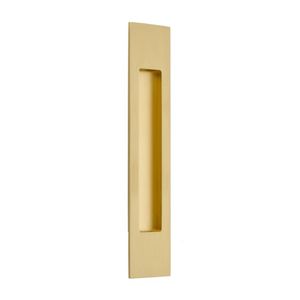 Emtek 220310US4 10" Modern Rectangular Flush Pull Satin Brass Finish