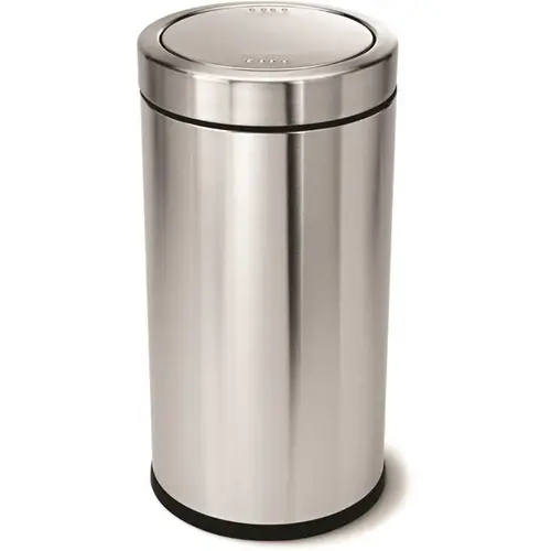 Simplehuman CW1442 Swing Top 14.5 Gallon/55 Liter Stainless Steel Trash ...
