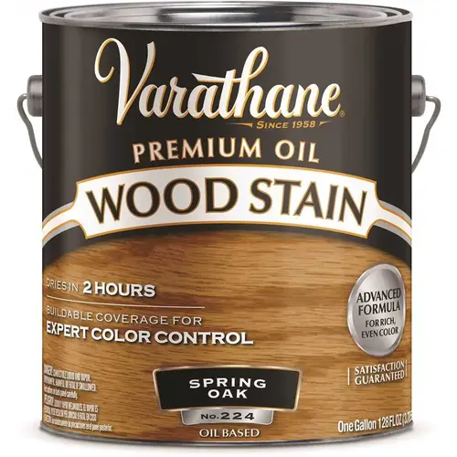 Rust-Oleum 237994 Varathane Premium Wood Stain, Spring Oak, 1 Gallon ...