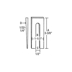 CRL 3455046 High Impact Plastic Taper Shims