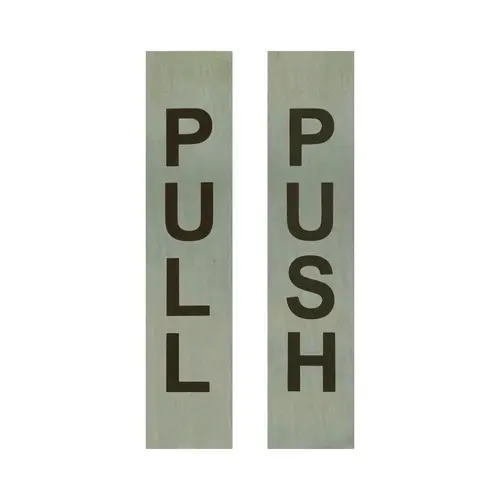 Brixwell RCTI4BS Rectangular Push Pull Indicator Set Brushed Stainless ...