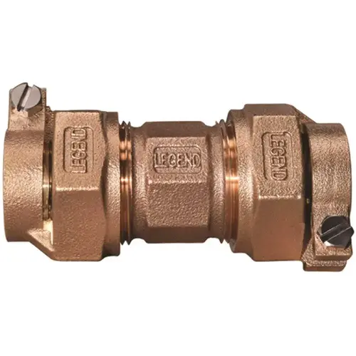LEGEND VALVE 313-215NL 1 in. T-4301NL No Lead Bronze Pack Joint (CTS) x ...