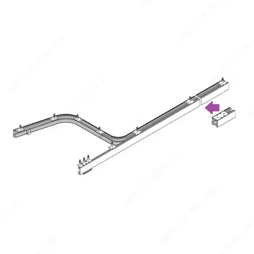 Richelieu Hardware 65918759D10 Modular Perpendicular Parking Track Set ...