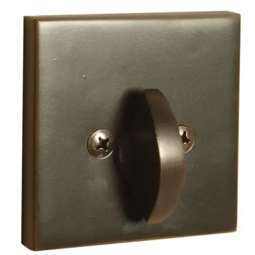 Emtek 8569US10B Square Single Sided Deadbolt Oil Rubbed Bronze Finish ...