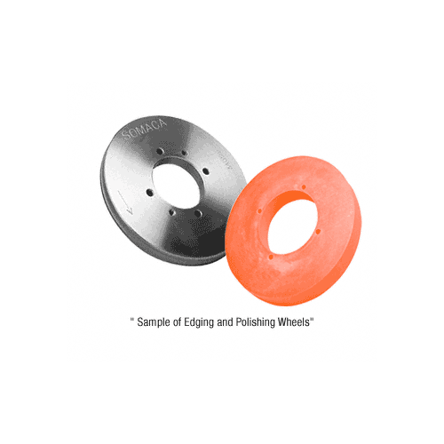 Somaca 38818404 170-210X Pencil Edge Peripheral Wheel for 1/2" Glass