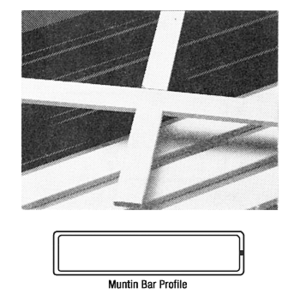 CRL 3455804 White 3/16" x 3/4" Muntin Bar 152" Stock Length