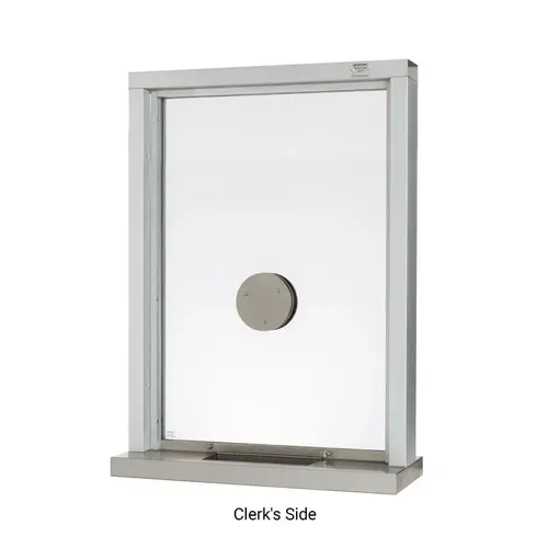 FHC QSTW3036 Ticket Window w/Speak Thru - 30" x 36" - Satin Anodized ...