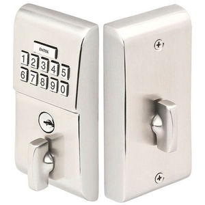 Emtek E1020US15 Modern Electronic Keypad Deadbolt Satin Nickel Finish
