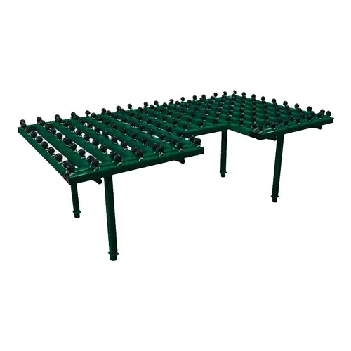 FHC SCT11500 Glass Seamer Caster Table With Cut Out And Non-Marring ...