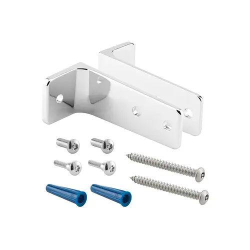FHC 6566434T Two Piece Wall Brackets - 3-1/2" - Zinc Alloy - Chrome ...