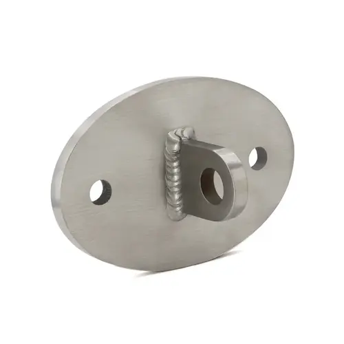 FHC FASB160BS Oval Shaped Mounting Plate for 16mm Tension Rod - Brushed ...