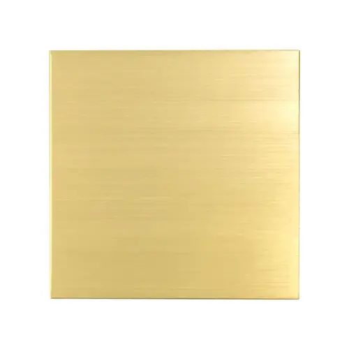 FHC S4X4SB 4" x 4" Architectural Finish Sample - Satin Brass Buy Now