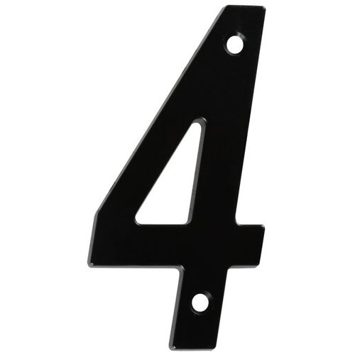 National Hardware N238667 XCP5 V871 4 House Number 4 Black Finish national-hardware-n238667-xcp5-v871-4-house-number-4-black-finish