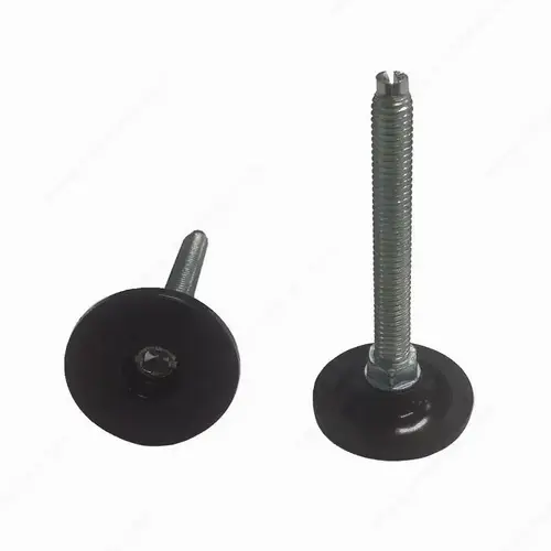 Richelieu Hardware 53964390-XCP4 Round Leveler with Black Nylon Base ...