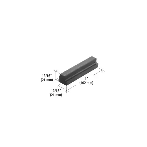 CRL-U.S. Aluminum SB916 EPDM Setting Block - 9/16" Glazing - 100/Pk ...