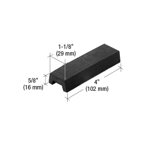 CRL-U.S. Aluminum SB230 OS-2 EPDM Setting Block for 1" Exterior Glazing ...
