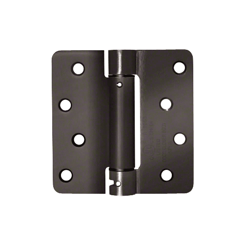 CRL JC60814410 4" Dull Bronze Heavy-Duty Spring Hinge - 1/4" Radius