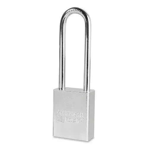 American Lock A5102KA25854 Solid Steel Padlock, 1/4 in dia, 3 in L, 3/4 ...