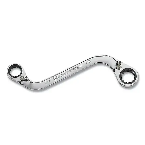 GEARWRENCH 85352 S-Shape Reversible Double Box Ratcheting Wrenches, 3/4 ...