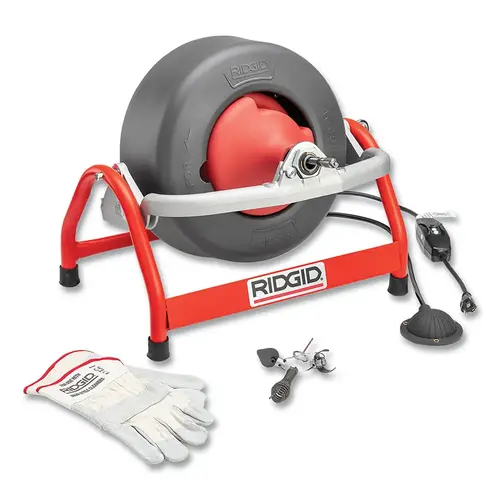 RIDGID 53122 K-3800 Drum Machine Drain Cleaners, 3/8 in Drum Capacity ...