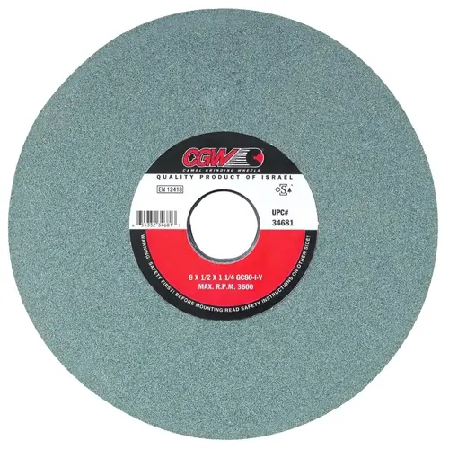 CGW ABRASIVES 34703 Green Silicon Carbide Surface Grinding Wheels, T5 ...
