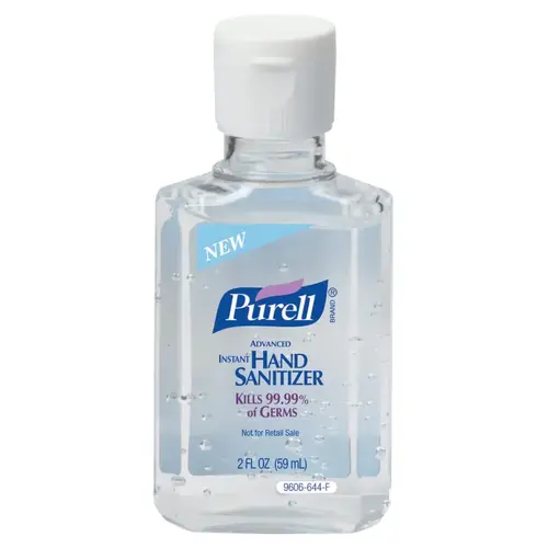 PURELL 9605-24 Advanced Hand Sanitizer Gel, Personal Flip-Cap Bottle, 2 ...