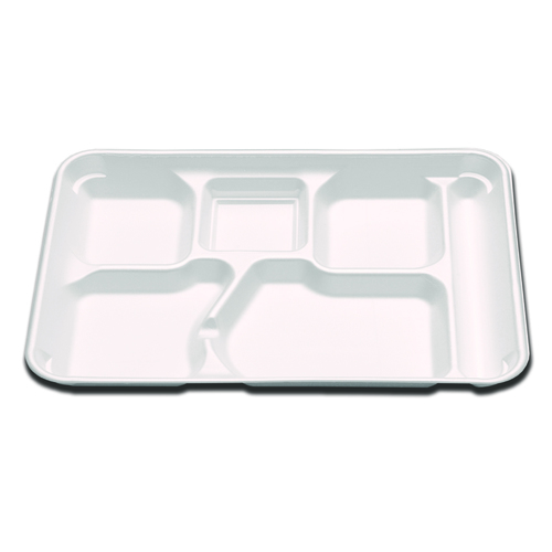 D & W FINE PACK FT6-500 ENVIROFOAM TRAY 6 COMPARTMENT