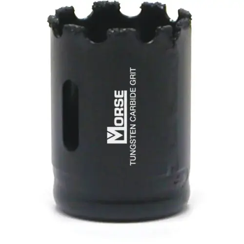 M.K. MORSE MHSG26 Tungsten Carbide Grit Hole Saw, 1-5/8 in Cutting dia ...