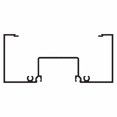 CRL-U.S. Aluminum 133111 Clear Anodized Vertical Jamb/Head - 21'-2"