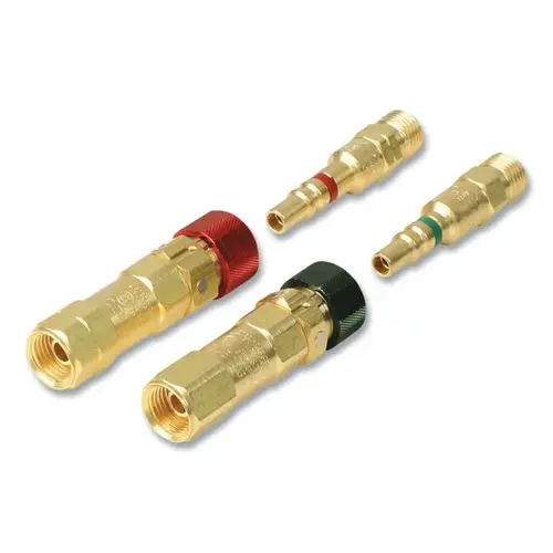 WESTERN ENTERPRISES QDB73 Kwiklok OSHA Compliant Quick Connect, Brass ...