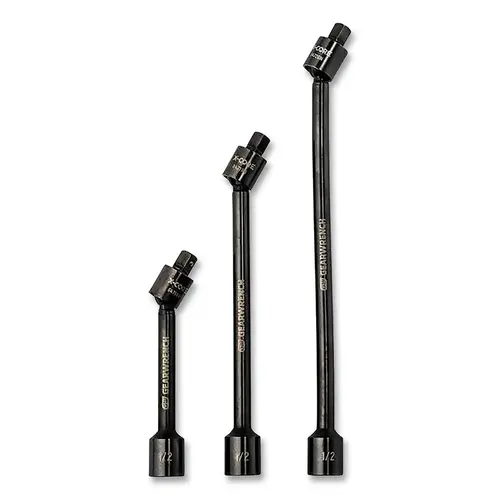 GEARWRENCH 84721N X-Core Impact Extension Set, 3-Pc, 1/2 in Dr, Black ...