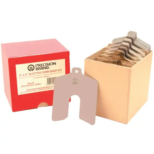 Precision Brand 42955 Slotted Shim Assortment Kits, 3 X 3 in, .001-.075 ...
