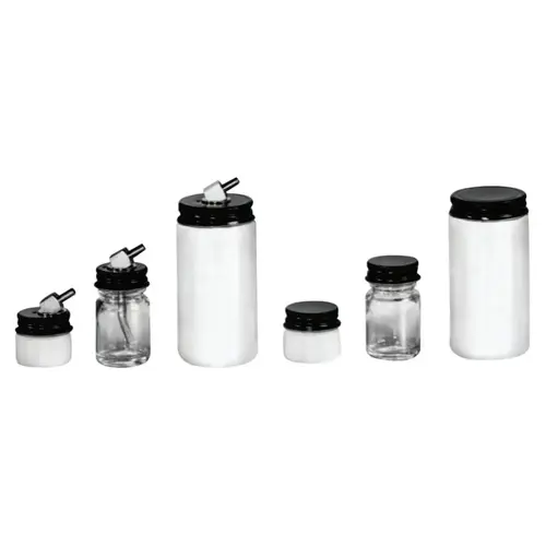 Binks 59-31 Color Bottles w/Friction Connections, 1/2 oz, Cup, Glass ...