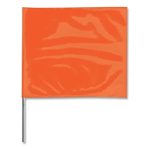 PRESCO PRODUCTS 2321OG Stake Flags, 2 in x 3 in, 21 in Height, PVC ...