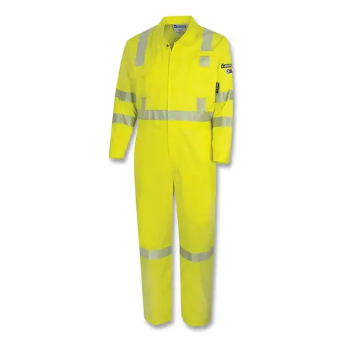 OBERON ZFE106-4XL FR/Arc-Rated Safety Coveralls, ZFE106, Collared w ...