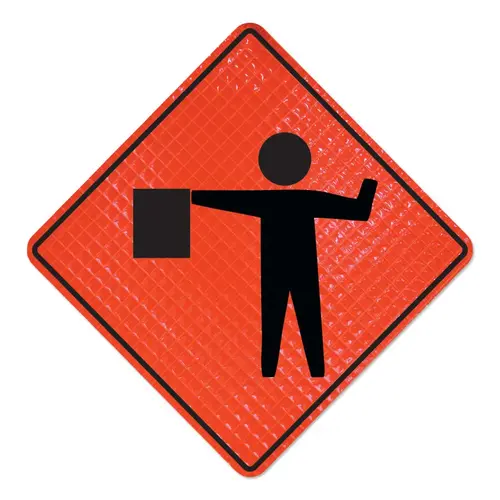 CORTINA 078003024L Flagger Symbols, Flagger Symbol, Orange, 36 in L Buy Now