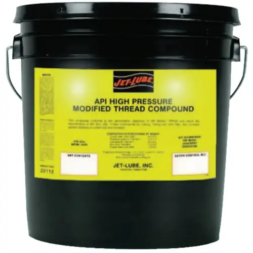 JET-LUBE 22112 API-Modified High Pressure Thread Compound, 2 gal, Pail ...