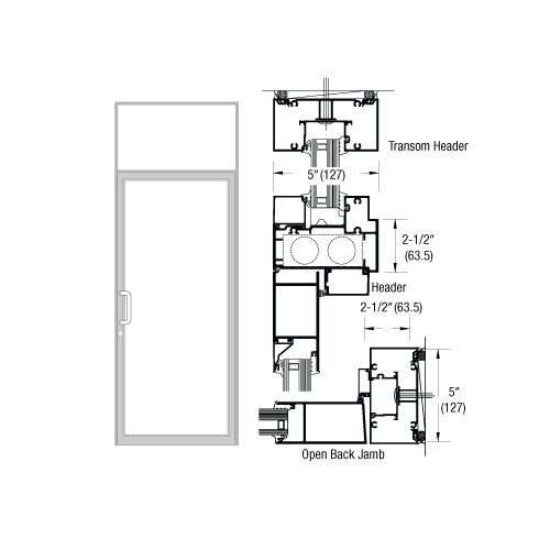 CRL-U.S. Aluminum 0F91411 IG600 Series Clear Anodized Class 1 Custom ...