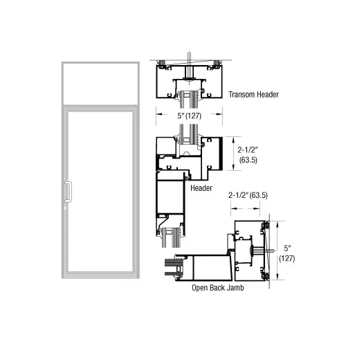 CRL-U.S. Aluminum 0F91511 IG600 Series Clear Anodized Class 1 Custom ...