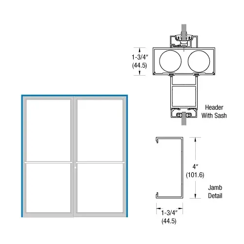 CRL-U.S. Aluminum 0B1272272 Bronze Anodized Up and Over Frame for Pair ...