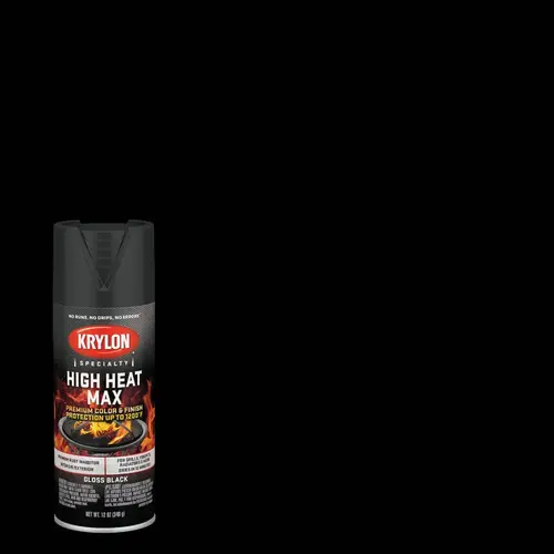 KRYLON K01607777 High Heat Spray Paint: Black, Gloss, 12 oz Buy Now