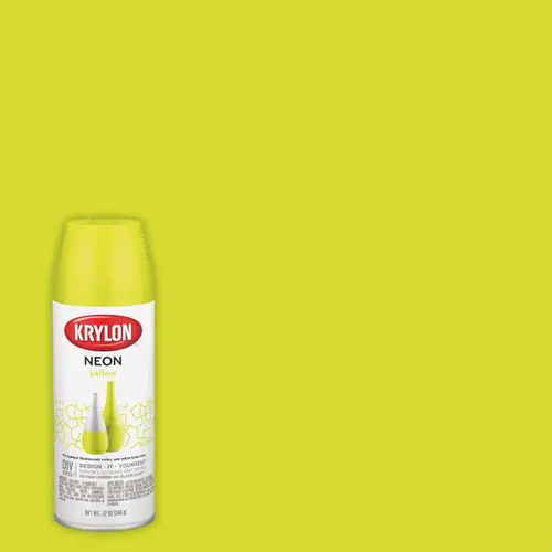 KRYLON K09074007 12 Oz. Neon Yellow Spray Paint Buy Now