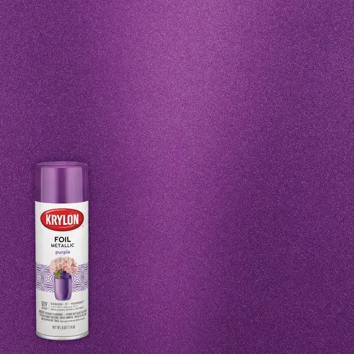 KRYLON K01083000 8 Oz. Premium Foil Metallic Purple Spray Paint Buy Now