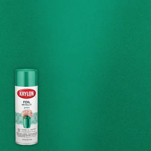 KRYLON K01081000 8 Oz. Premium Foil Metallic Green Spray Paint Buy Now