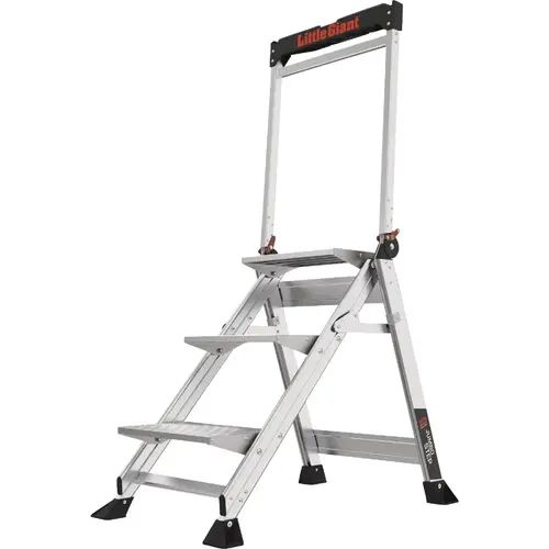 Little Giant 11903-001 Jumbo Step 3-Step Aluminum Step Stool With 375 ...