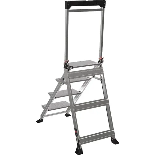 Little Giant 11904-001 Jumbo Step 4-Step Aluminum Step Stool With 375 ...
