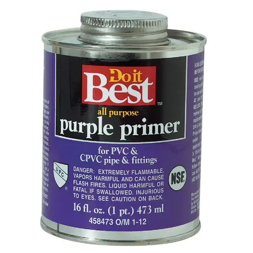 Do it Best 19092-12 16 Oz. Purple Pipe and Fitting Primer for PVC/CPVC ...